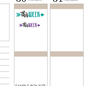 THIS WEEK Script Headers Stickers, Printable Script Planner Stickers ...