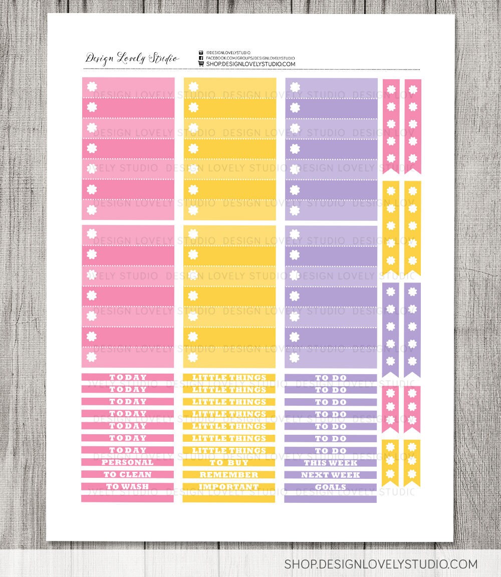 Printable Big Happy Planner EASTER Stickers Kit EASTER - Etsy