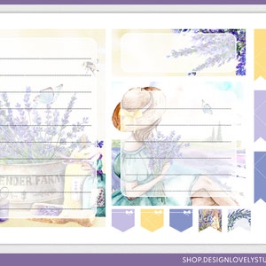 Notes Page Sticker Kit, Printable Planner Stickers, Monthly Sticker Kit ...