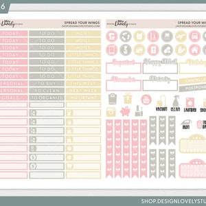 Butterfly Planner Stickers, Spring Stickers, Summer Stickers, Printable ...