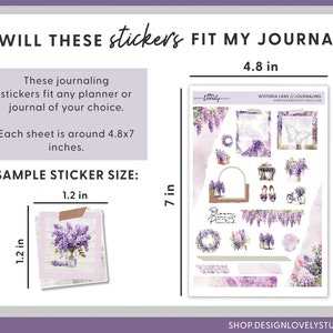 Floral Journaling Sticker Kit, Floral Deco Stickers, Spring Journaling ...