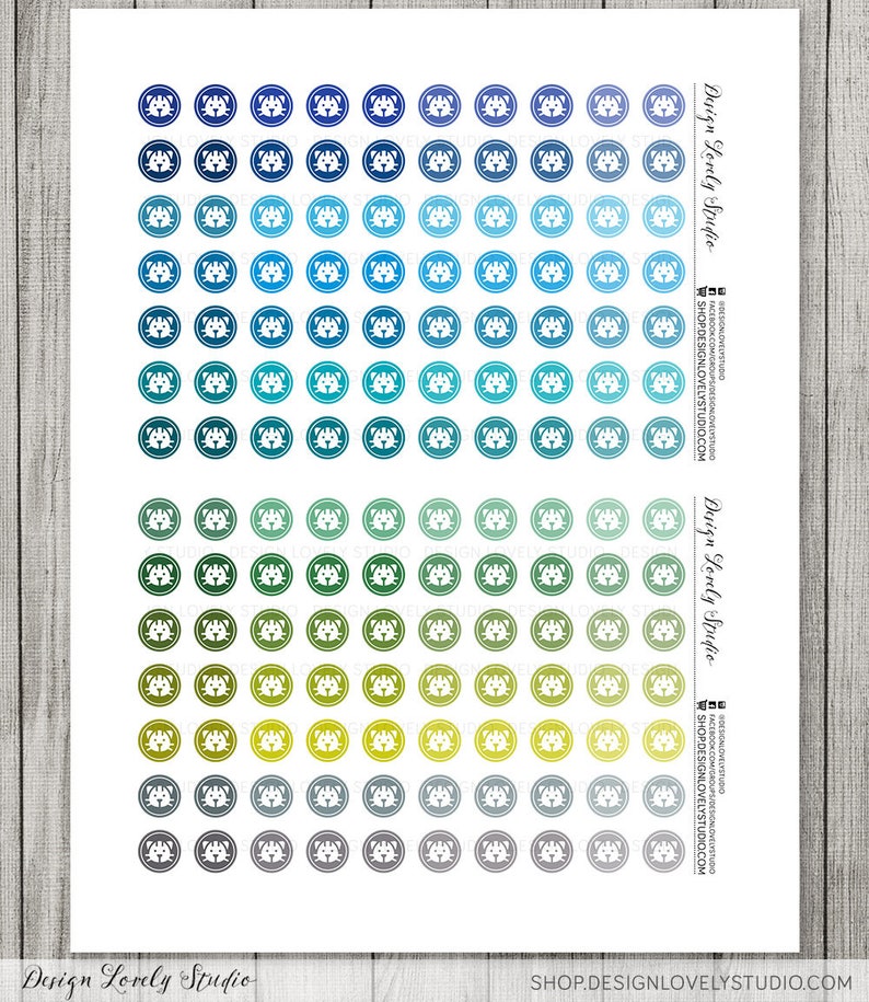 Printable Cat Planner Stickers Cat Icon Stickers Cat Care - Etsy