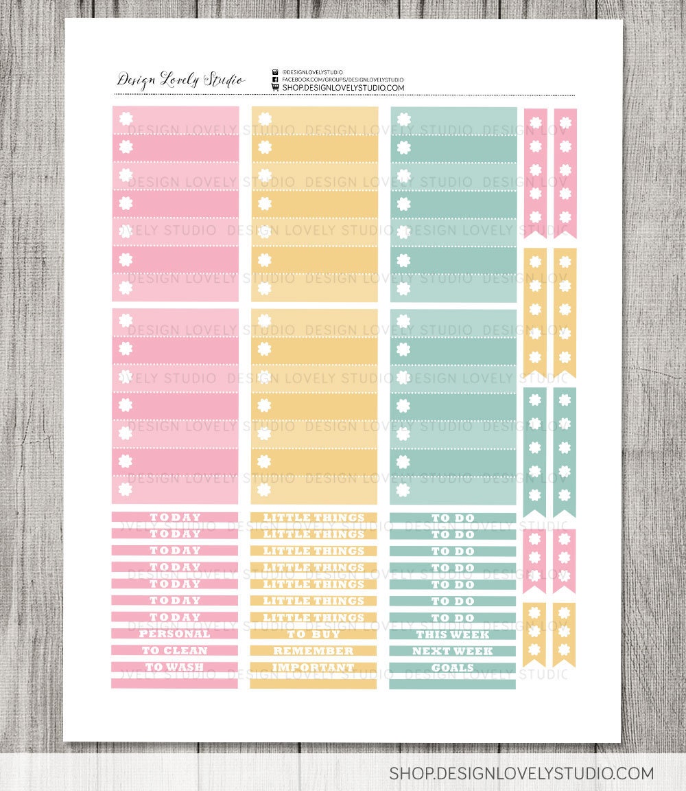 EASTER Planner Stickers Kit, Printable Big Happy Planner Easter ...