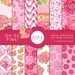 Spring Digital Paper Pack, Pink Floral Digital Paper Background, Summer ...