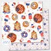 4th of July Digital Paper, Independence Day Background, Patriotic ...