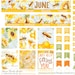 Printable JUNE Monthly Kit, Mini Happy Planner JUNE Stickers Kit, Honey ...