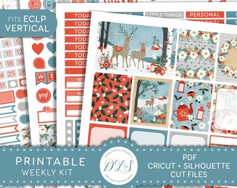 CHRISTMAS Planner Stickers Printable Stickers Weekly Sticker | Etsy