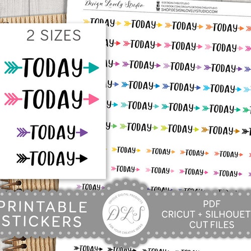 TODAY Script Headers Stickers Printable Script Planner - Etsy