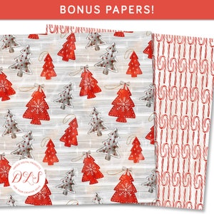 CHRISTMAS Digital Paper Pack, Christmas Scrapbook Paper, Christmas ...
