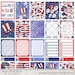 4th of July Weekly Sticker Kit, Printable Planner Stickers Kit, July ...