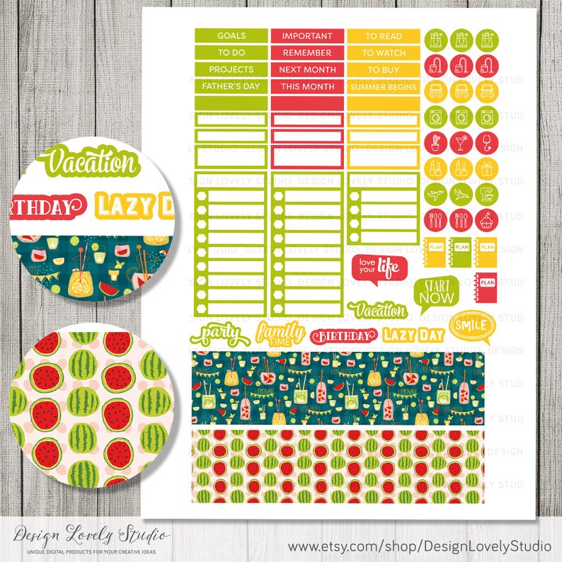 Happy Planner June Stickers June Planner Kit June Happy - Etsy
