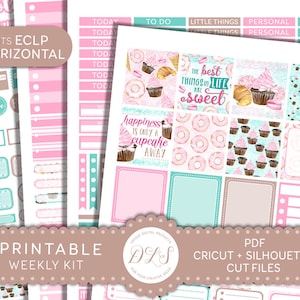 Bakery Planner Stickers, Sweets Planner Stickers, Cupcake Planner ...