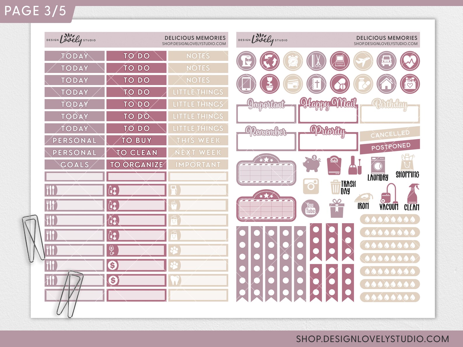 Printable Planner Stickers Vertical Planner Stickers Weekly - Etsy