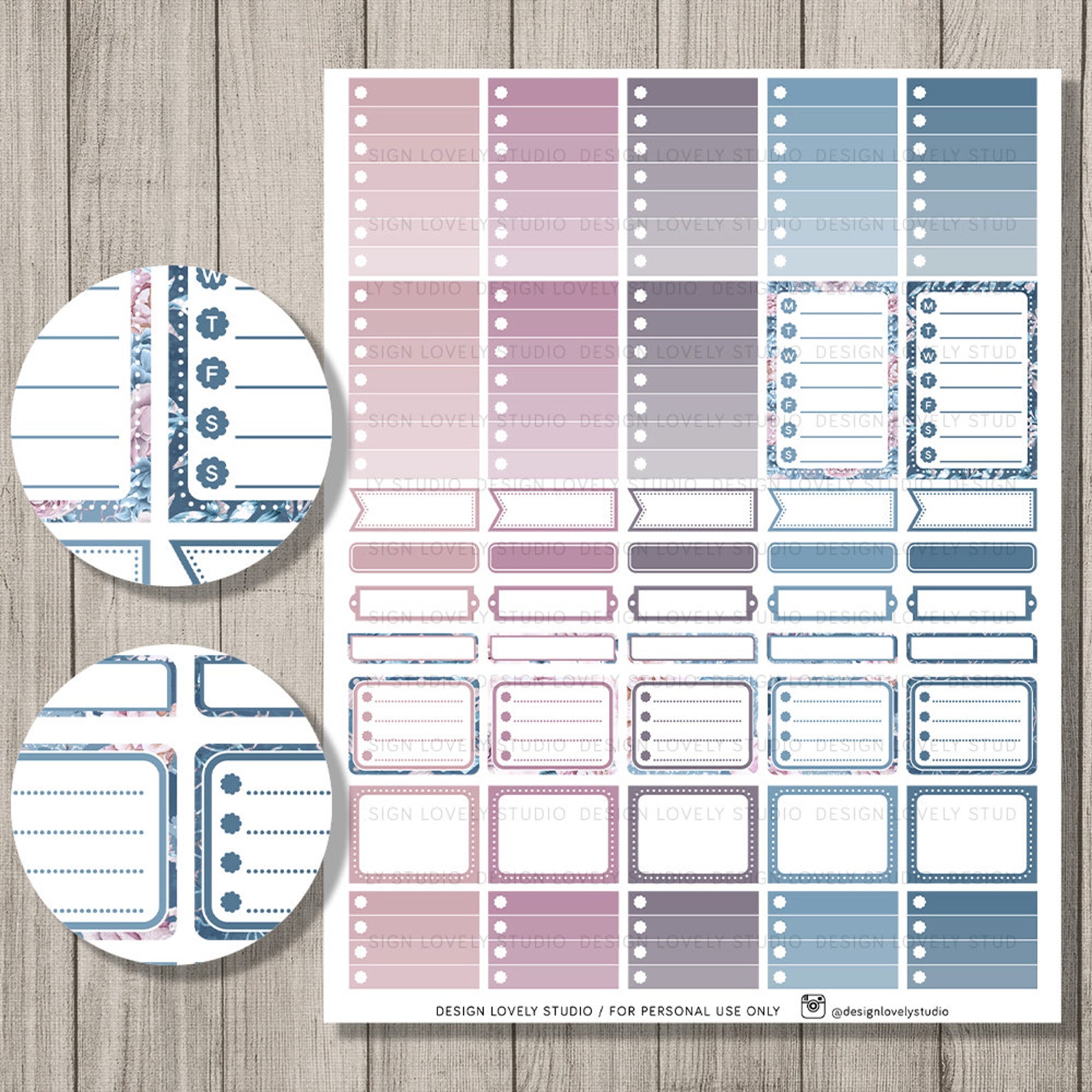 Mambi Planner Stickers Happy Planner Weekly Kit Printable | Etsy