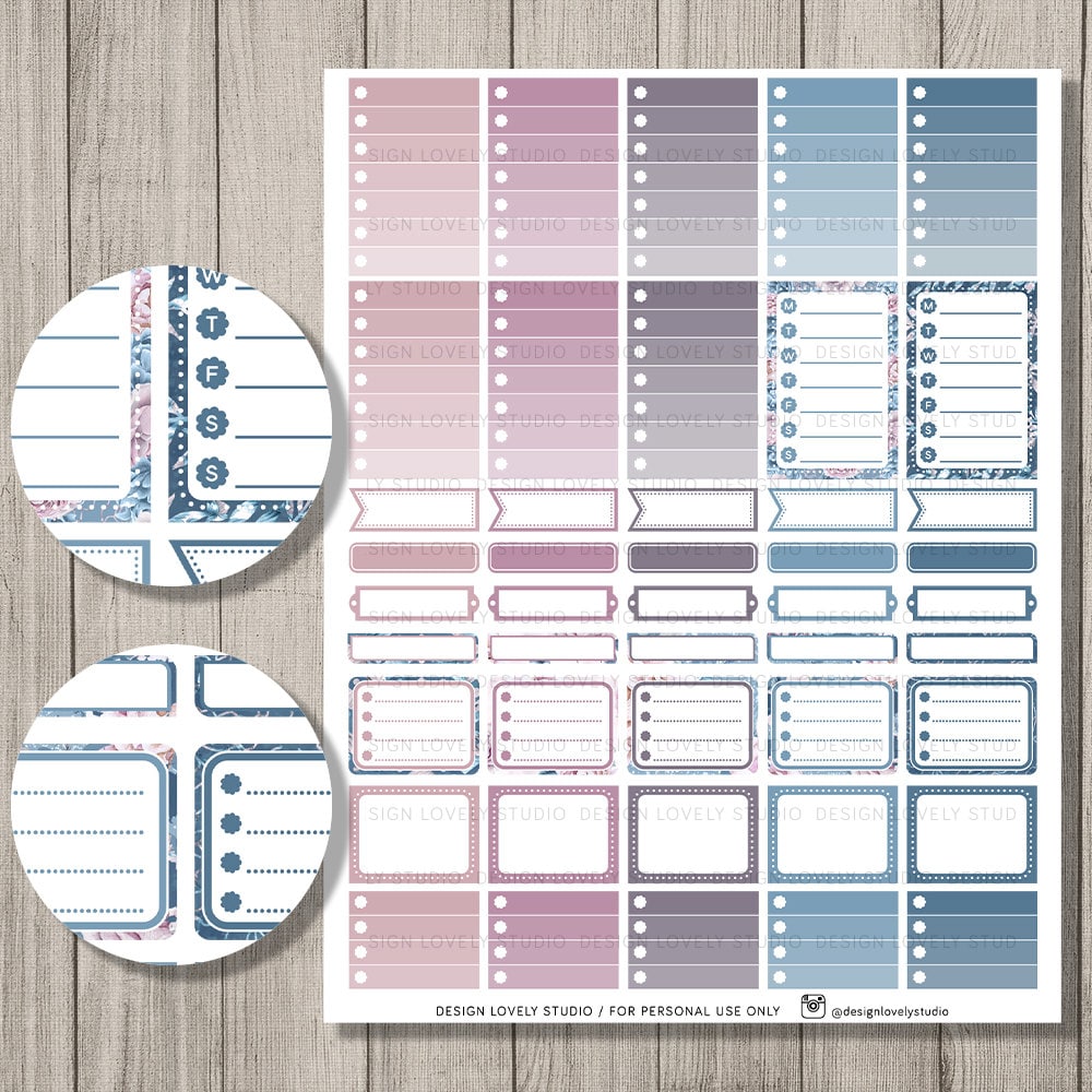 Mambi Planner Stickers Happy Planner Weekly Kit Printable - Etsy