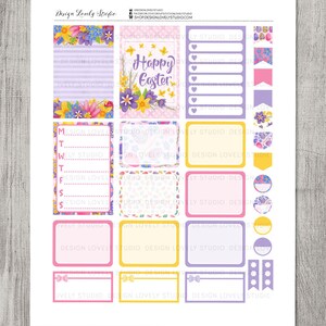 Printable Big Happy Planner EASTER Stickers Kit, EASTER Planner ...