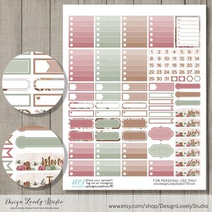 Printable Thanksgiving Planner Stickers Kit, November Weekly Planner ...