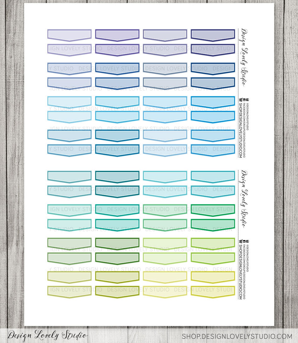 Printable HEADER Planner Stickers Multicolor Header Planner | Etsy