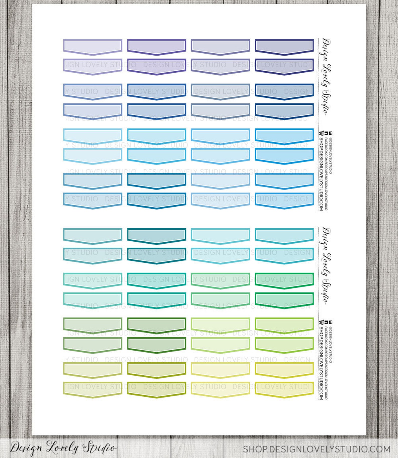 Printable HEADER Planner Stickers Multicolor Header Planner | Etsy