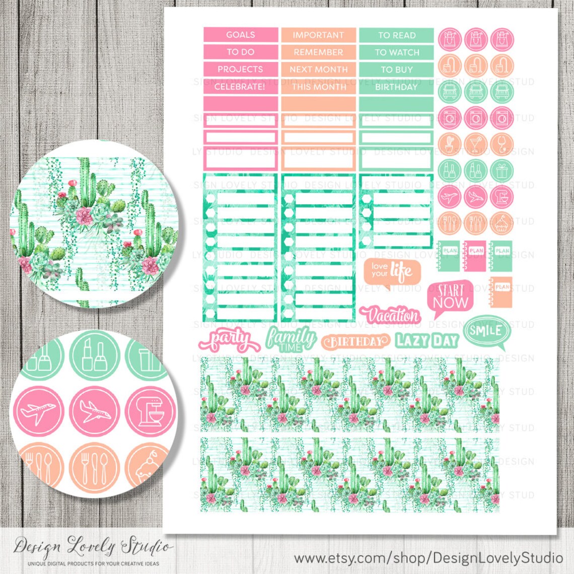 Printable MAY Planner Stickers Kit Happy Planner MAY Monthly - Etsy