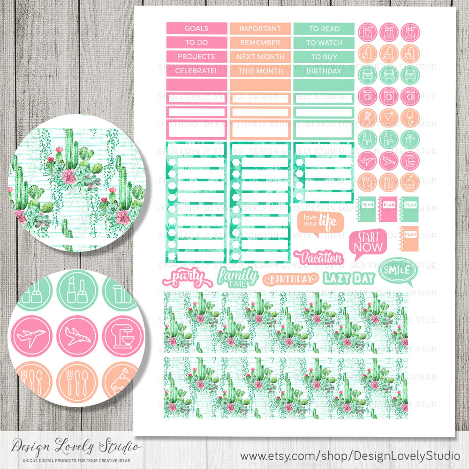 Printable MAY Planner Stickers Kit Happy Planner MAY Monthly - Etsy