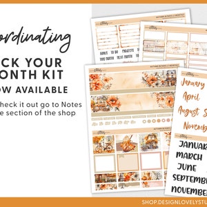 Printable Notes Page Sticker Kit, Printable Planner Stickers, Monthly ...