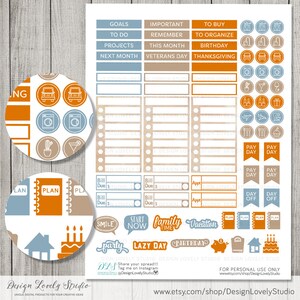 November Big Happy Planner Stickers, Big Happy Planner Printable ...