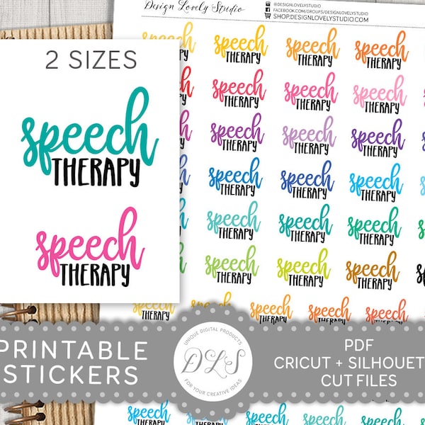 Speech Therapy Stickers - Etsy