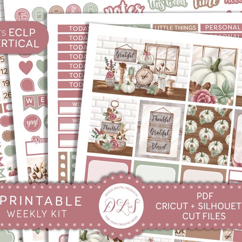 WINTER Planner Stickers Printable Weekly Stickers Kit - Etsy