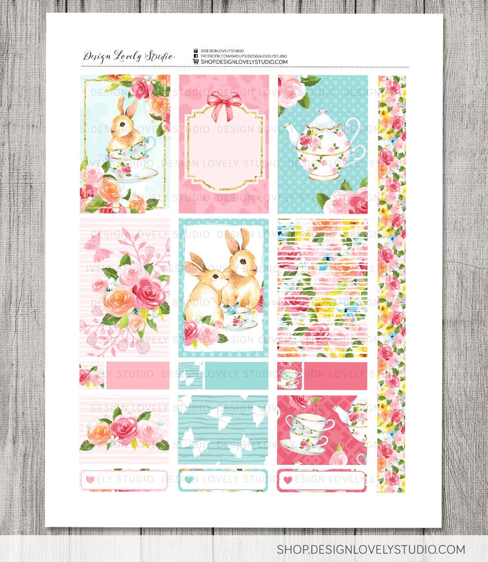 Printable EASTER Planner Stickers Spring Planner Stickers - Etsy