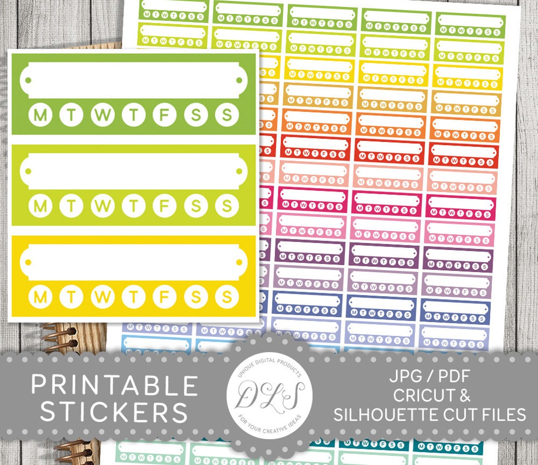 Habit Tracker, Habit Tracking Sticker, Habit Sticker, Habit Box Planner ...