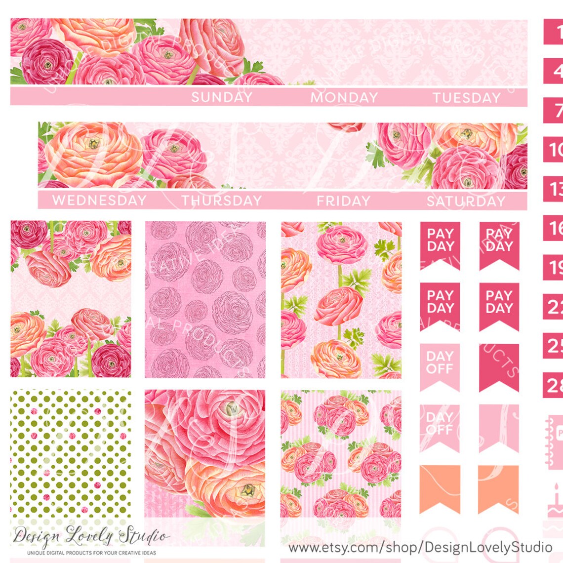 Mini Happy Planner Monthly Stickers Kit Printable Monthly - Etsy