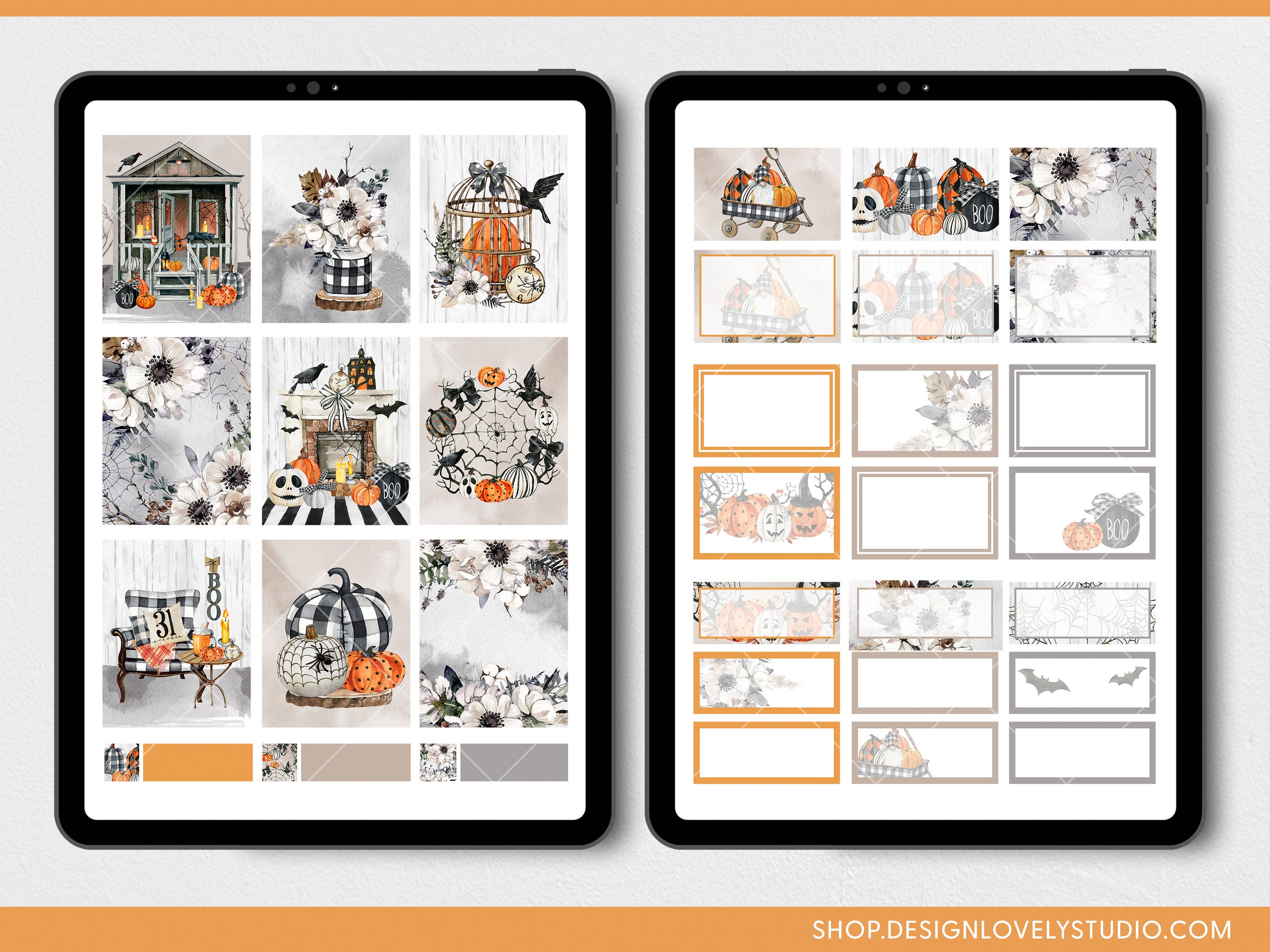 Goodnotes Stickers Halloween Digital Planner Stickers - Etsy