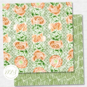 Floral Digital Paper, Spring Digital Paper Pack, Spring Digital ...