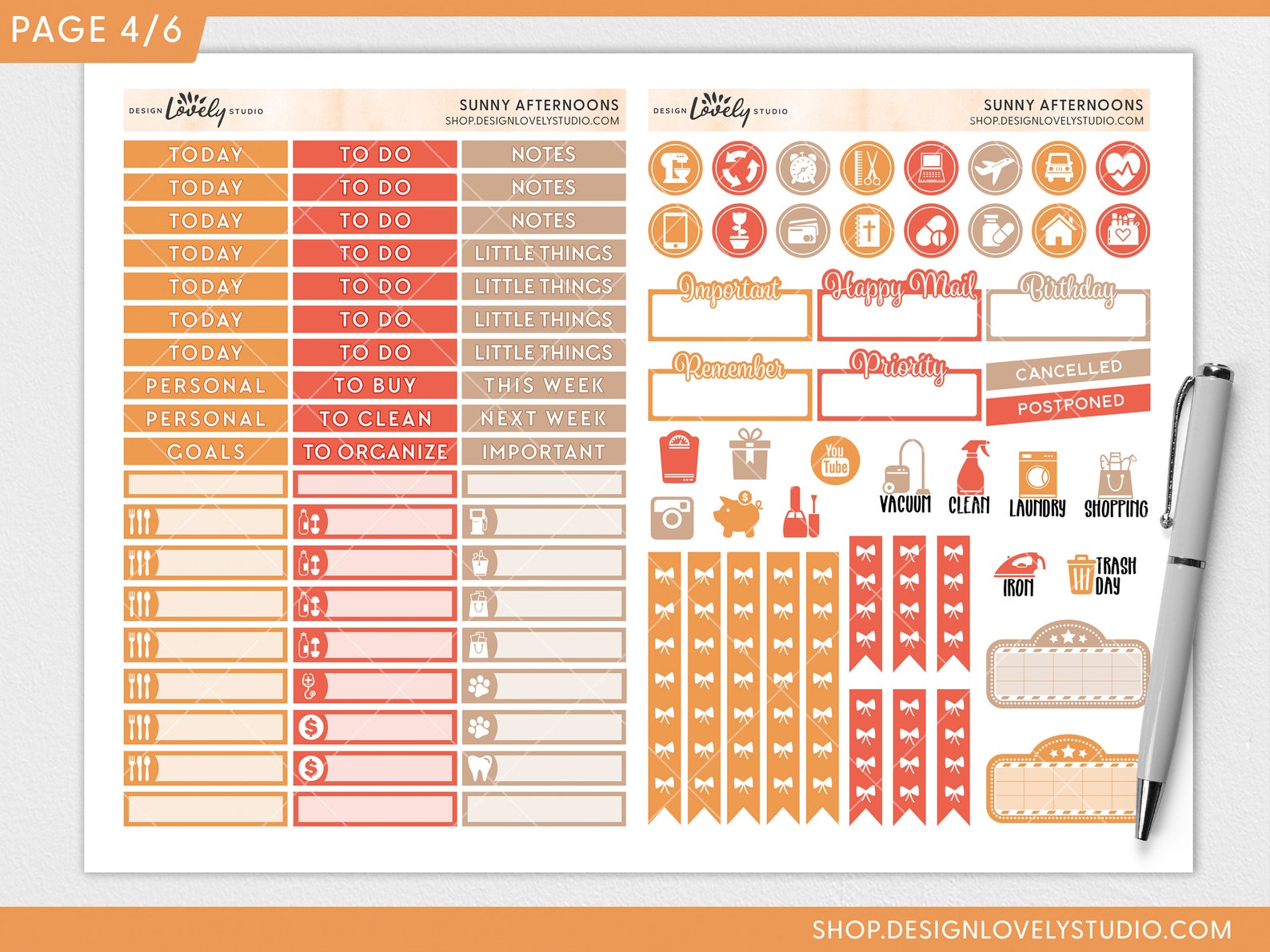 Happy Planner Stickers Kit Fall Planner Stickers Weekly - Etsy