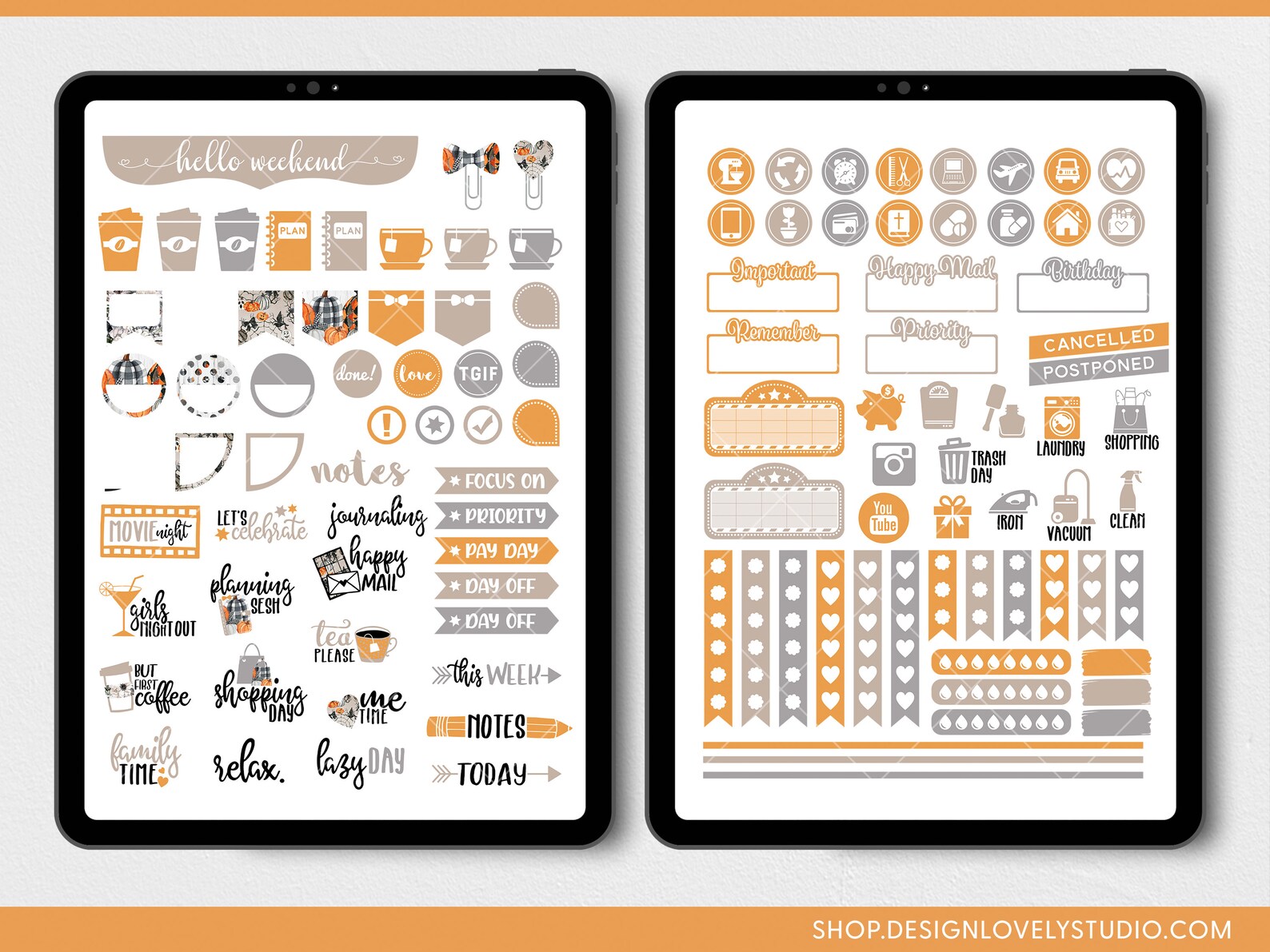 Goodnotes Stickers Halloween Digital Planner Stickers - Etsy