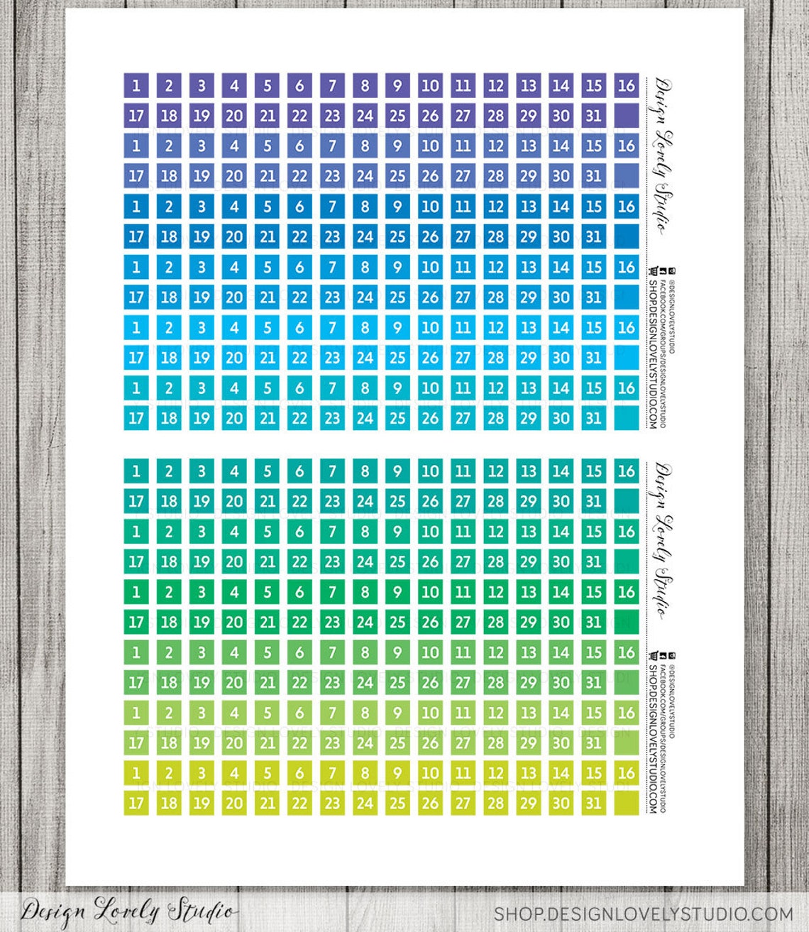 Date Cover Stickers, Printable Date Cover Stickers, Square Date Cover ...