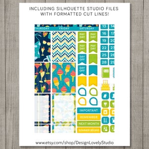 June Mini Happy Planner, Mambi June Stickers, June Planner Kit, Happy ...