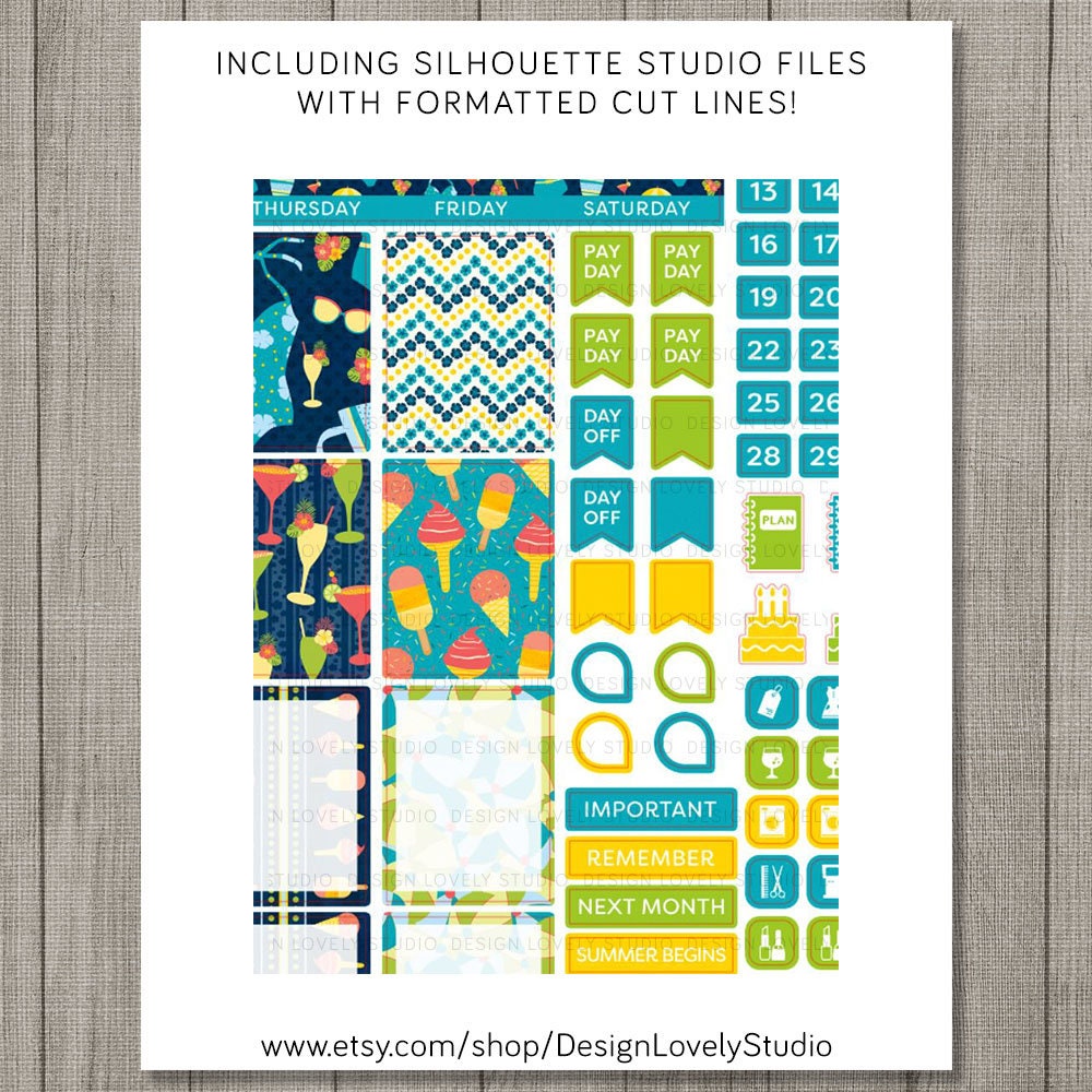 June Mini Happy Planner Mambi June Stickers June Planner - Etsy