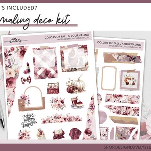 Printable Fall Planner Stickers Bundle, Autumn Monthly Stickers, Fall ...