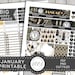 Printable January Monthly Kit Big Happy Planner January | Etsy