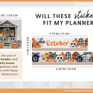 October Planner Stickers, Happy Planner Monthly Sticker Kit, Halloween ...