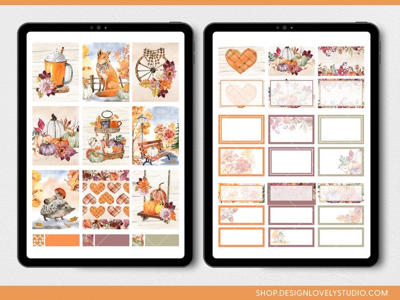 Goodnotes Stickers Fall Digital Planner Stickers Autumn - Etsy