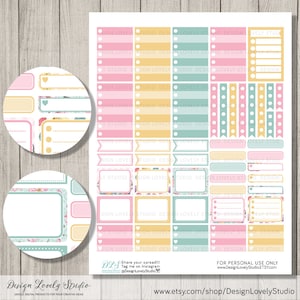 EASTER Planner Stickers Printable Kit, Printable Happy Planner Easter ...
