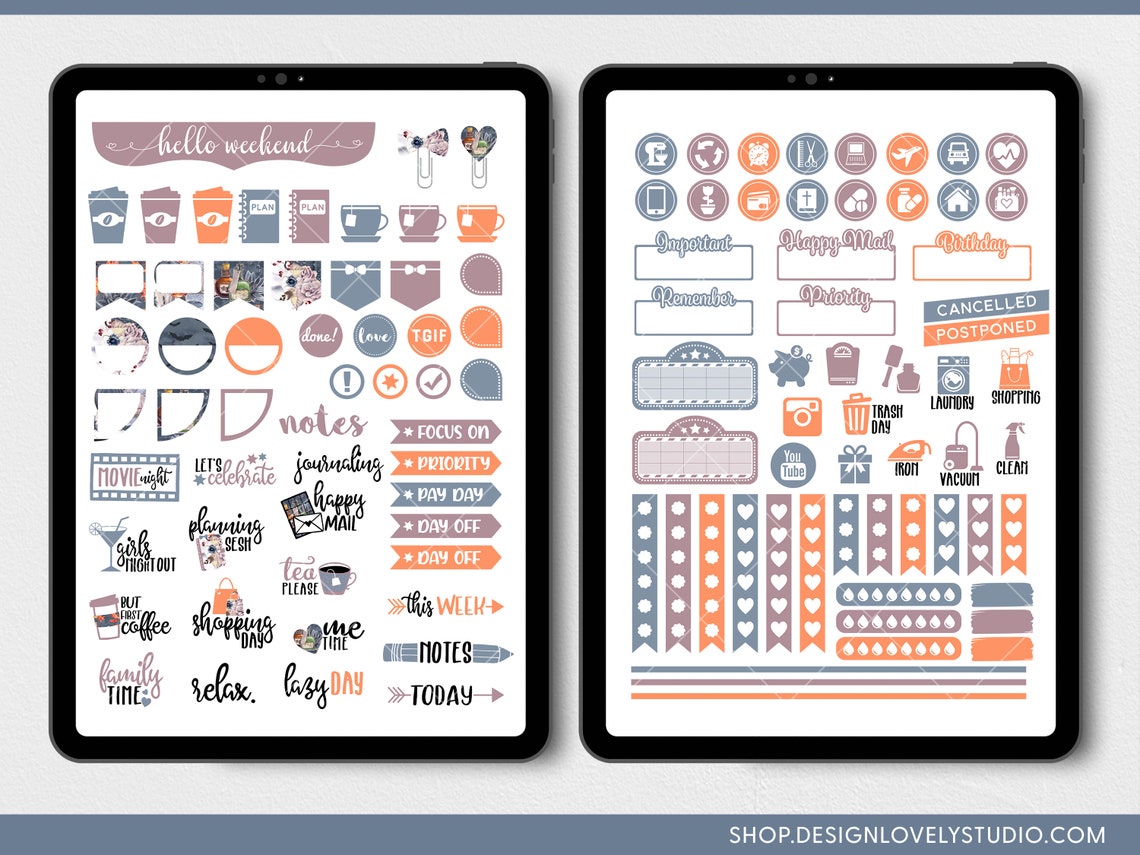 Halloween Digital Stickers Goodnotes Stickers Digital - Etsy