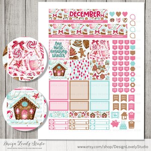 DECEMBER Planner Monthly Kit, Happy Planner December Planner Stickers ...