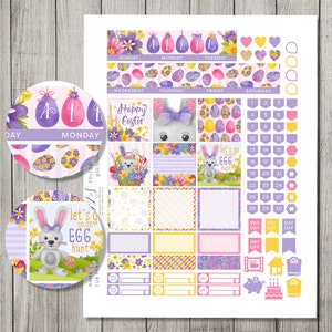Happy Planner April Stickers Kit, Easter Planner Kit, April Planner ...