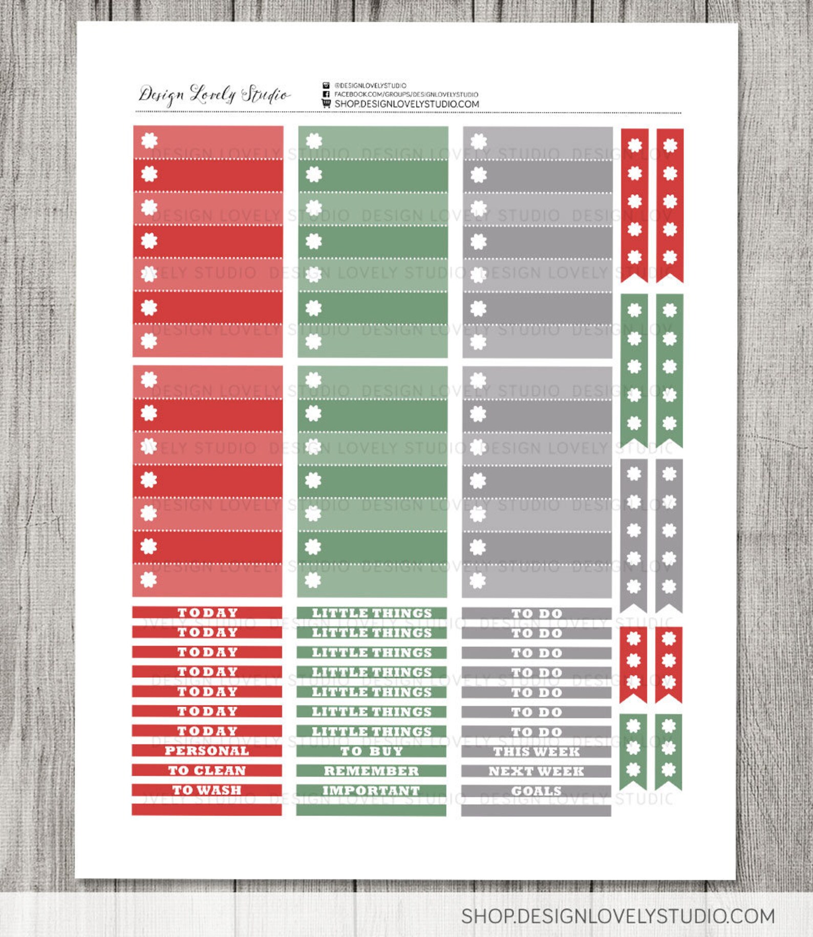 Big Happy Planner Christmas Stickers Kit Printable Christmas - Etsy