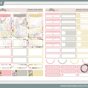 Butterfly Planner Stickers, Spring Stickers, Summer Stickers, Printable ...