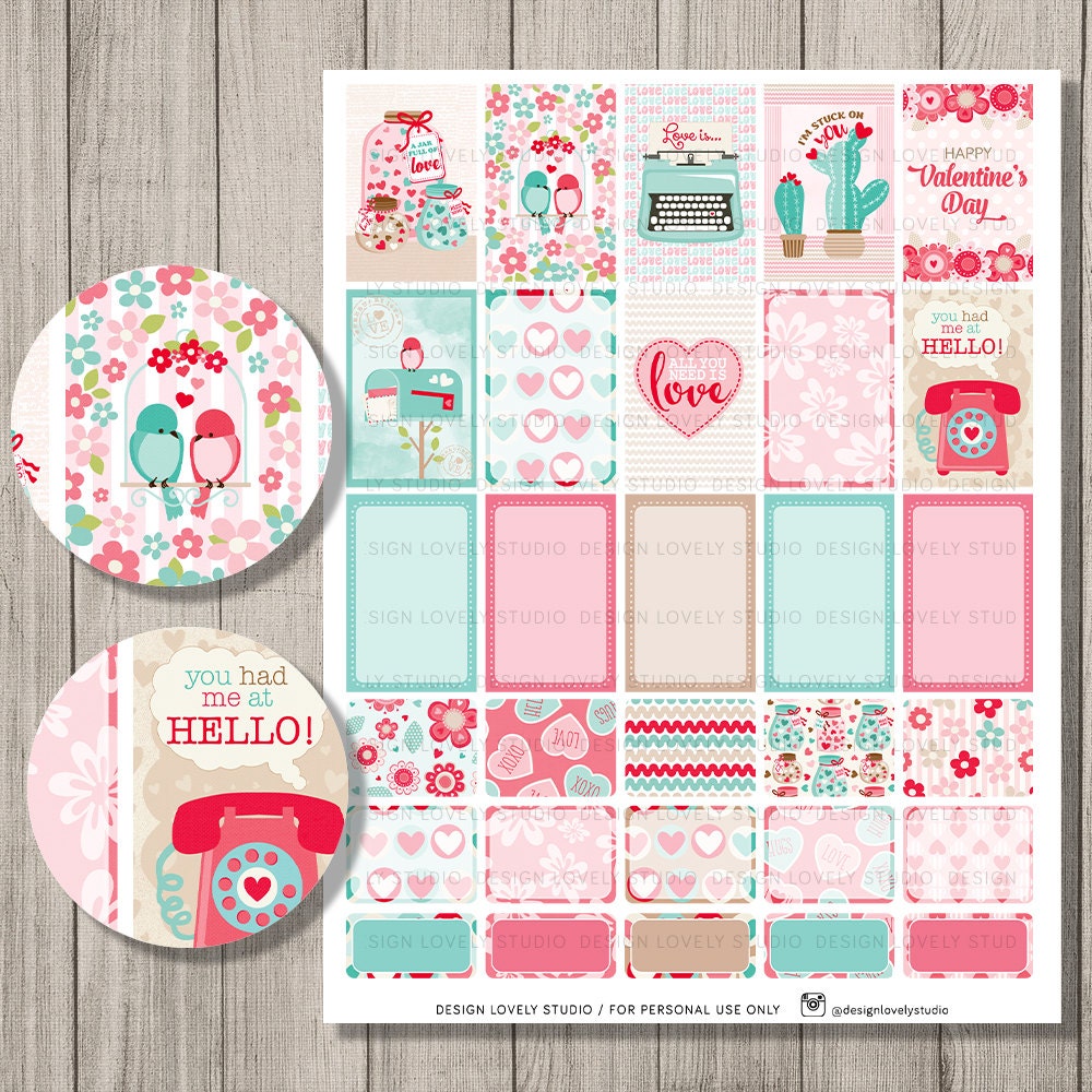 Happy Planner February Weekly Planner Kit Valentine's - Etsy